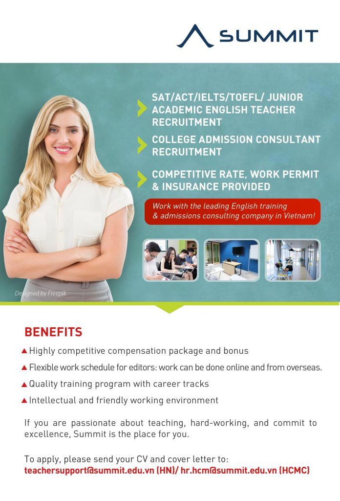 English Teacher Recruitment - Summit Education